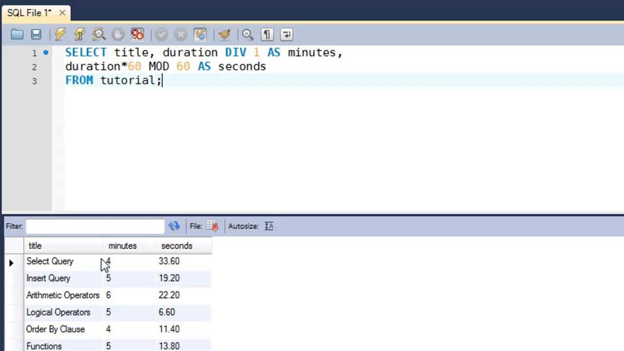 SQL Tutorial - 35: DIV() & MOD() Functions