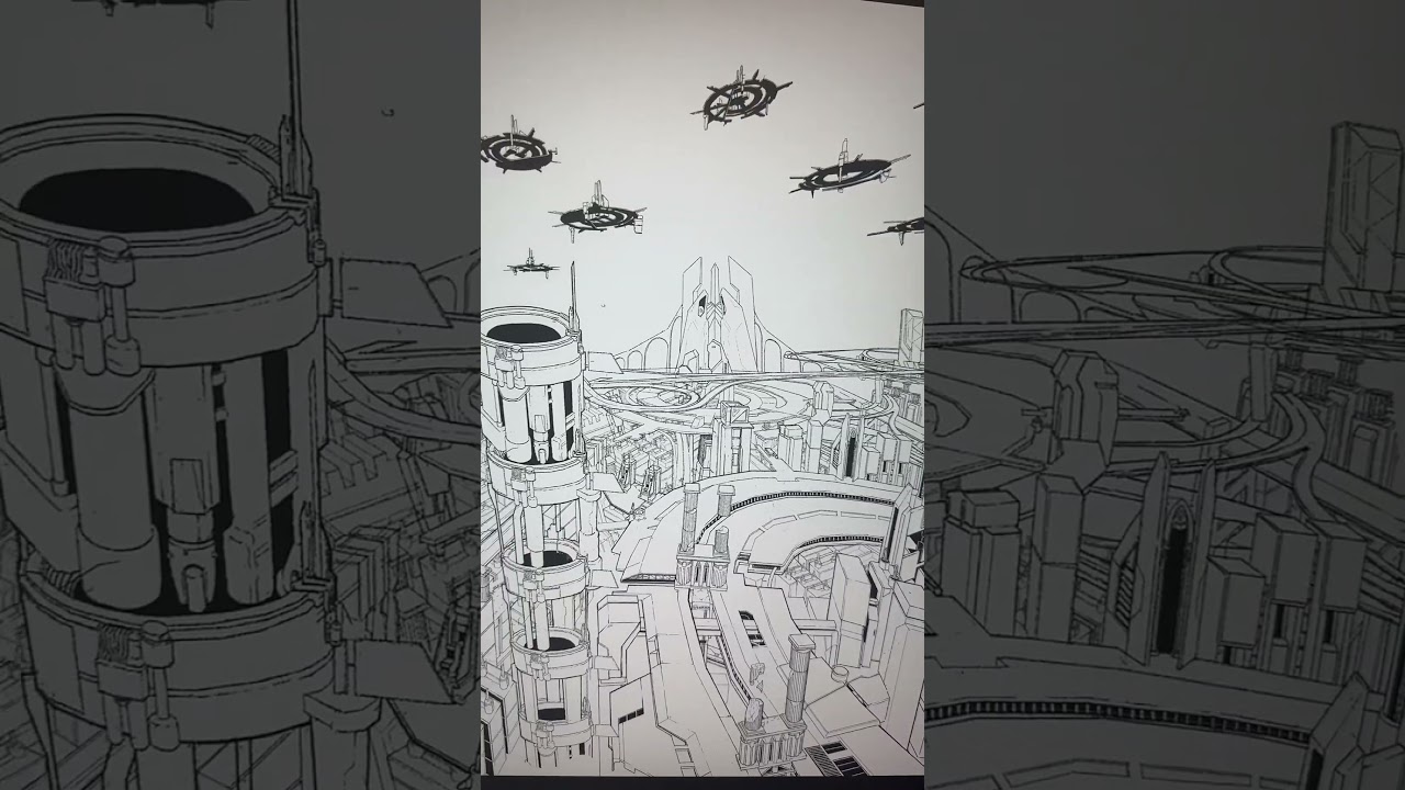 The lineart of angel wings on #webtoon