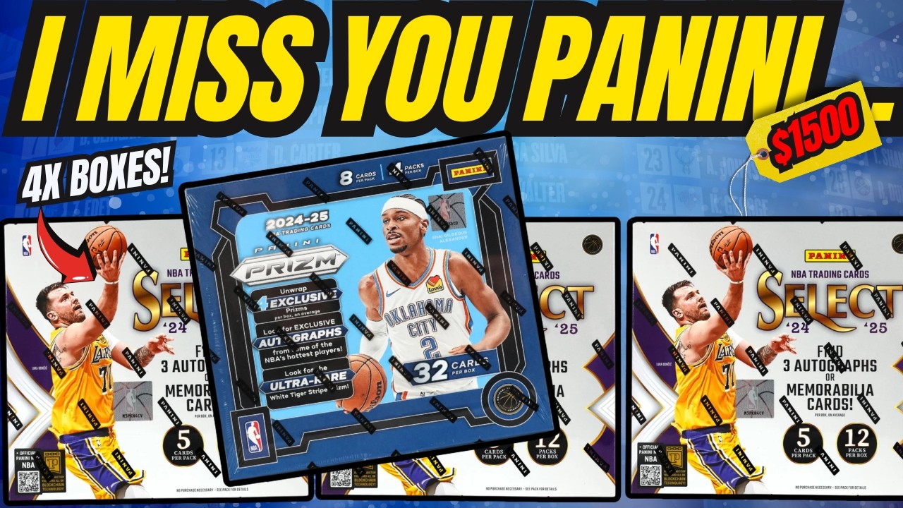 Is Select 24-25 the Most Fun Rip!? 4 Amazing Panini Boxes for $1500 in Value!!