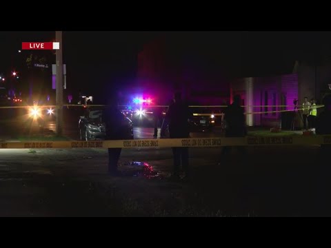 Heavy police presence on Griswold Street in Peoria
