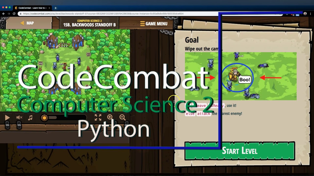 CodeCombat Level 15B Python Computer Science 2 Tutorial with Answers