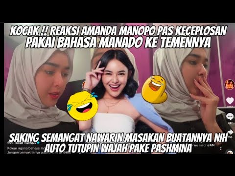 KOCAK !! BEGINI JADINYA PAS AMANDA MANOPO KECEPLOSAN PAKAI BAHASA MANADO NGOBROL KE TEMANNYA