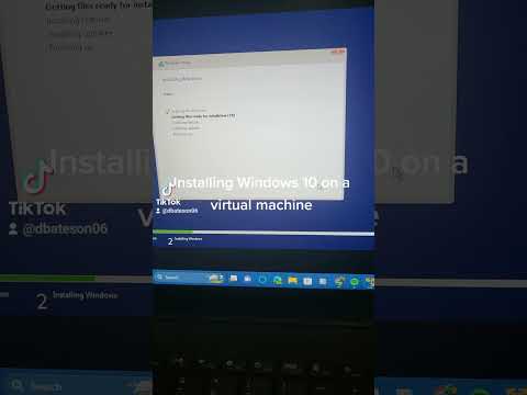 Installing Windows 10 on a virtual machine (TikTok version)