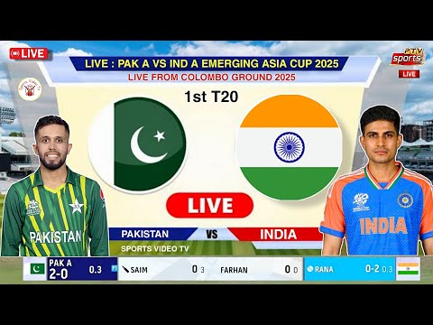 🔴 Live : Pakistan A vs India A Emerging Asia Cup T20 2025 | Pak vs Ind Live Match Today | Commentary
