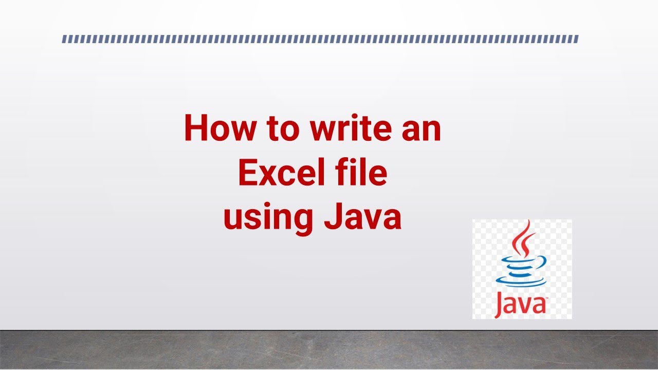 How to write an Excel file using Java #youtube #java #excel #coding
