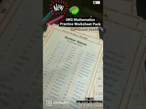 Learning Dino–UKG Math Worksheets -160 Worksheets+ Stationary set Rewarding Stickers–4.5year plus