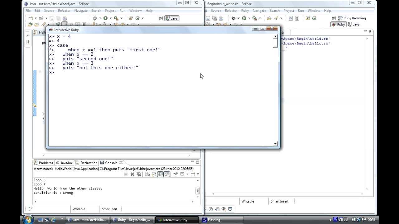 Ruby Programming Case Statement with Else Part - 13