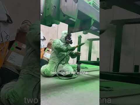 Powder Coating Blasted Parts