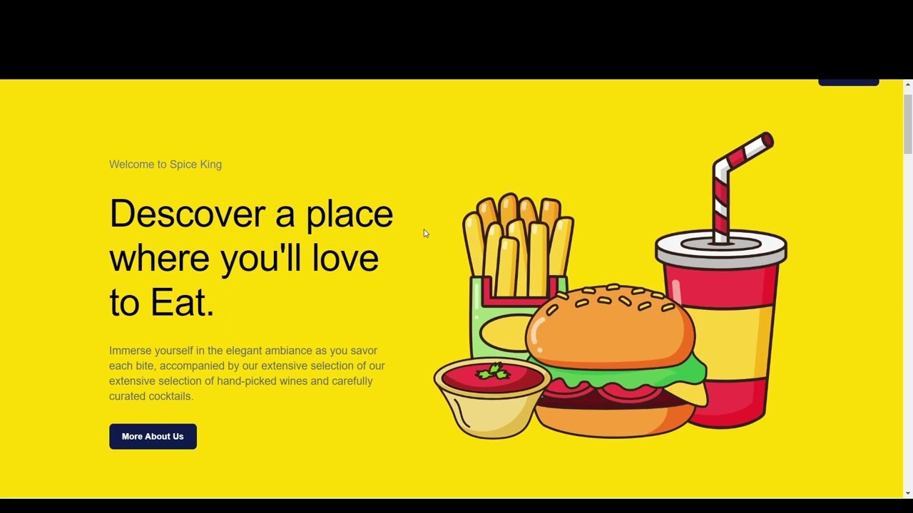 Hottaste restaurant menu website made using React js.