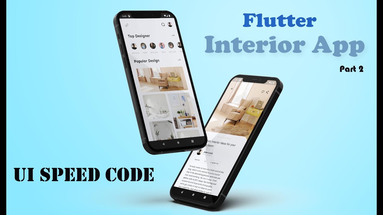 Interior Design (detail page) - Flutter UI - Speed Code