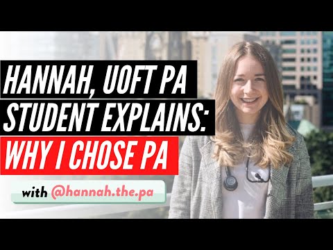 Why I pursued PA - deciding btw PA vs. MD - @Hannah.the.PA