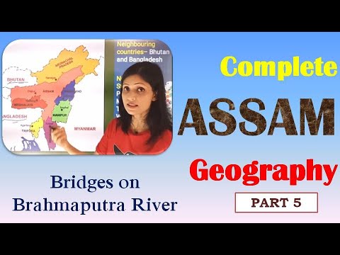 Bridges on River Brahmaputra in Assam Geography Video Lecture - Crash ...