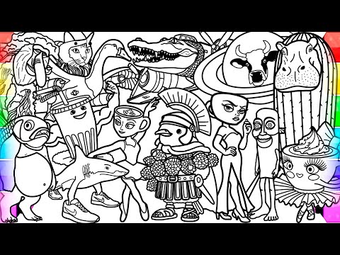 Italian Brainrot Memes New Coloring Pages / How to Color All Top Brainrot Animals Memes / NCS MUSIC