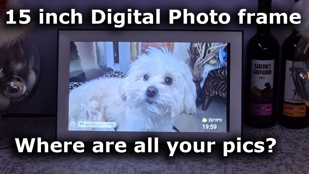 Digital photo frame uhale 15 inch unbox review demo