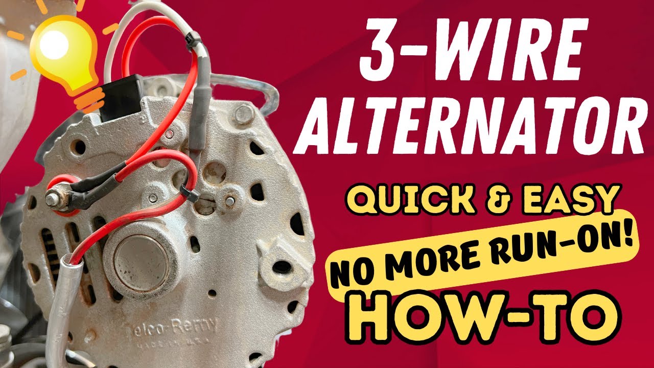 Set Up a 3 Wire Alternator! Quick and Easy Way to Make it Work On Any Car!