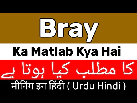 Bray Meaning | Bray Meaning In Urdu Hindi | Bray Ka Matlab Kya Hota Hai | Bray Ka Meaning Kya Hai