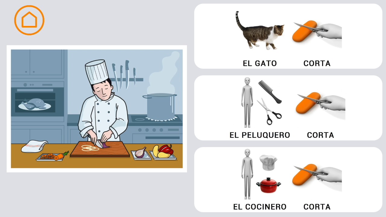 Cortar Nivel 0 - Construcción de frases - App #Soyvisual