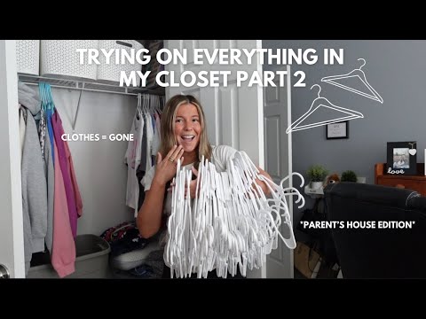 Trying On EVERYTHING in My Closet… Only Kept 30 Pieces of Clothes!