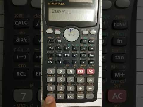 How to convert centimeter to inch | by calculator ( Casio-fx991MS )