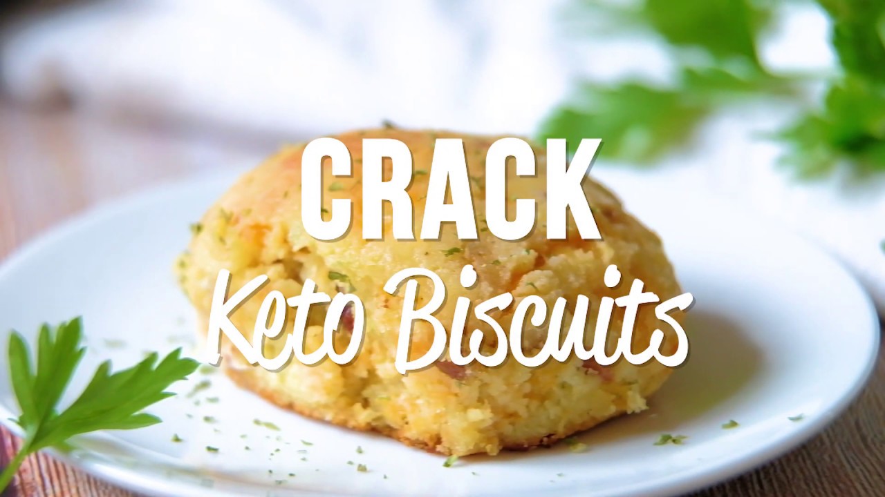 Crack Keto Biscuits - loaded with cheddar, bacon & ranch