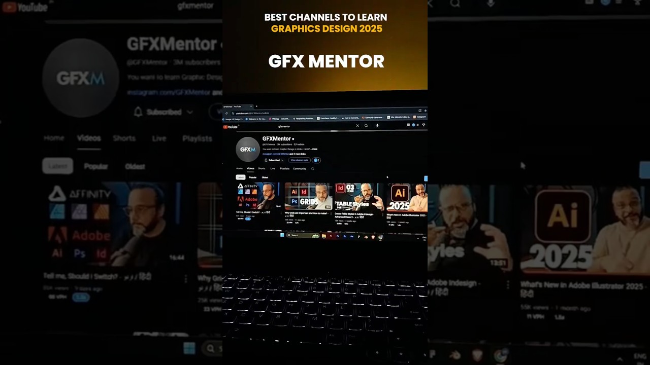 Best YouTube Channels to Learn Graphic Design in 2025 #shorts #design