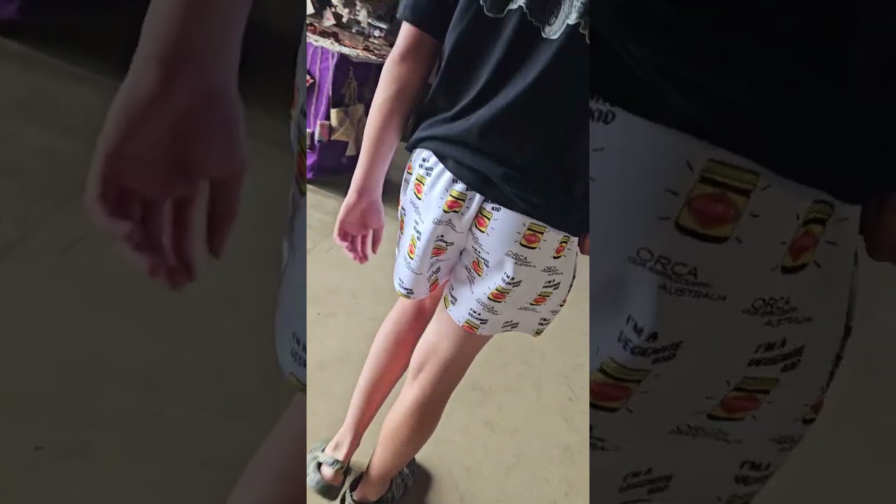 Footy Shorts -🇦🇺 Wear Your Aussie Pride! 🥪 I'm a Vegemite Kid Design, double zippered pockets