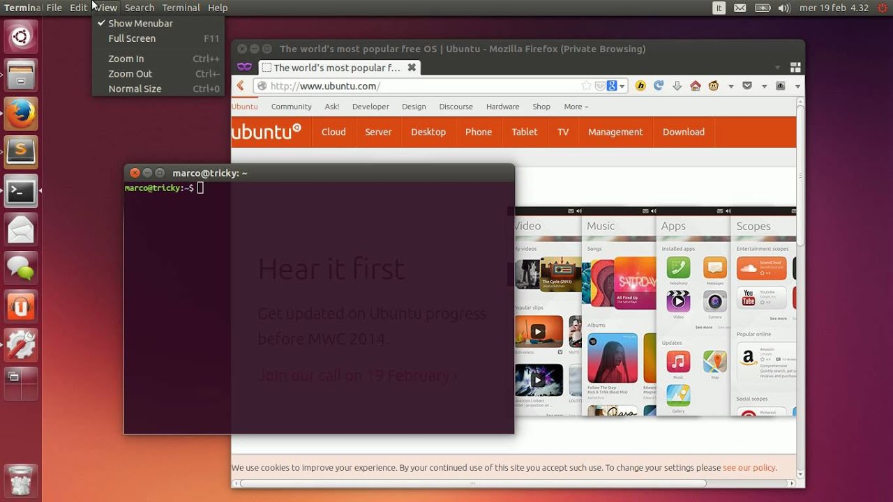 DSL.sk - Ubuntu sa vracia od globálneho menu k samostatným menu v oknách