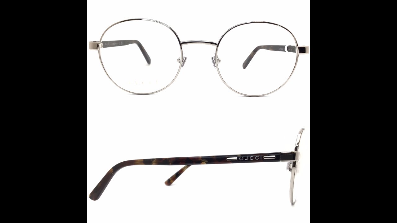 gucci eyeglasses gg1585o silver metal roundish