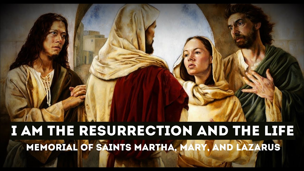 John 11:19-27 (July 29, 2024 Monday) Daily Catholic Gospel Reading & Reflection -Resurrection & Life