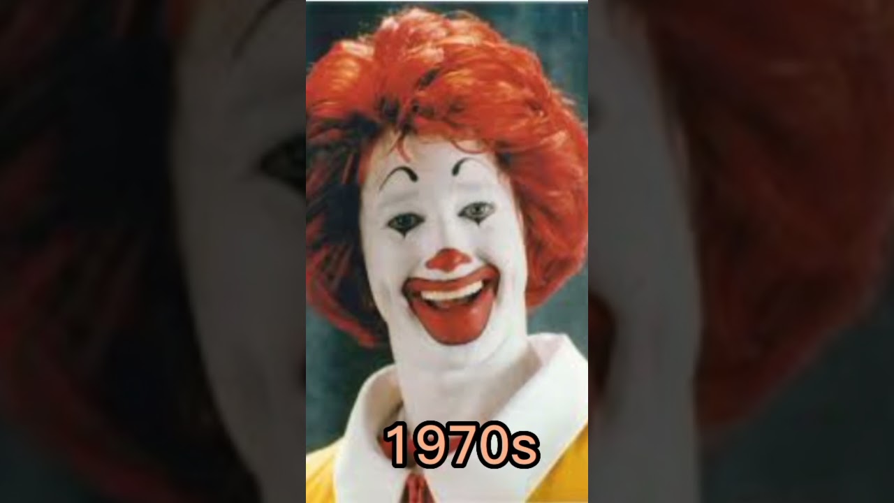 evolution of Ronald McDonald 1960s-2011