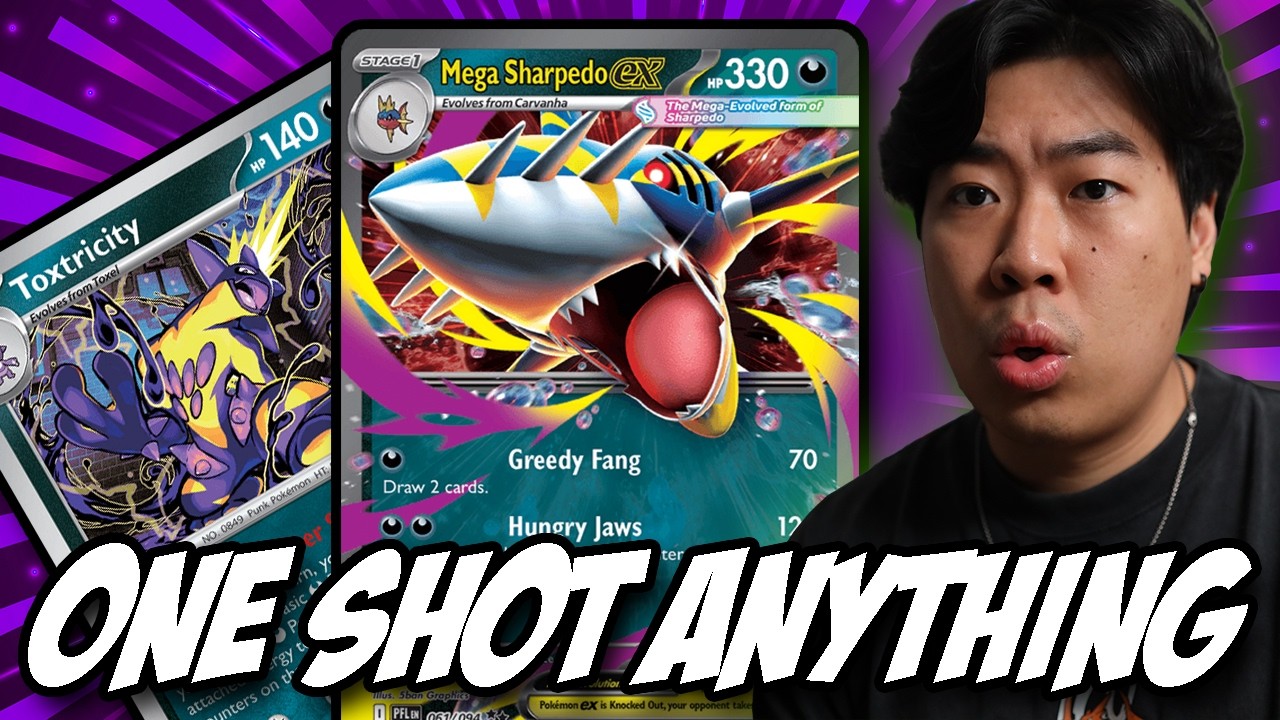 Cara TERBAIK untuk memainkan Mega Sharpedo Ex | PTCG LIVE Gameplay