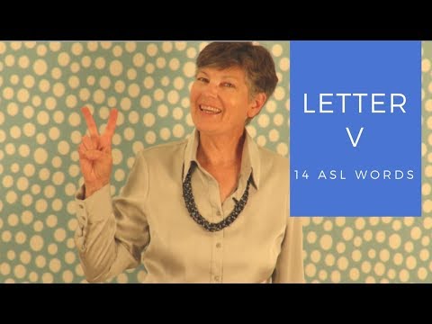 Letter V | Learn 14 ASL Words
