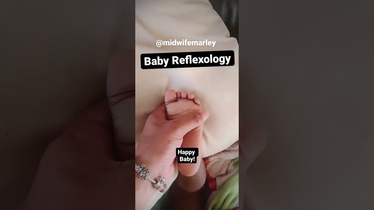 Some simple baby reflexology massage points you can do at home.