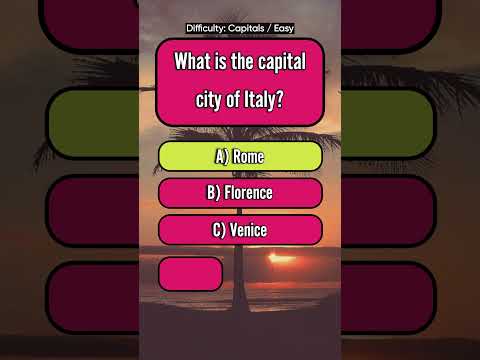 Take this quiz on capitals! let us know how you do! #shorts