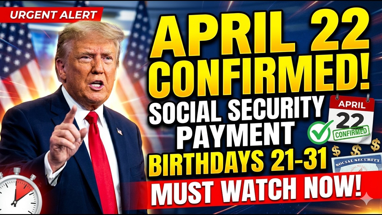 April 22 Social Security Payment CONFIRMED 🚨 If Your Birthday Is 21–31, Watch This NOW!