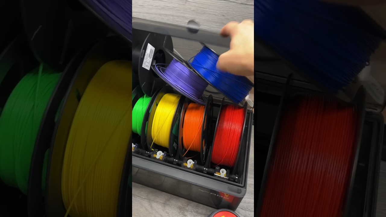 UNLIMITED COLORS from one BAMBU LAB AMS?! 🌈 #3dprinting #3dprinter #shorts