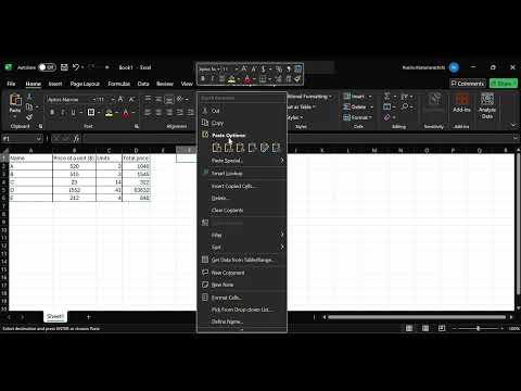 How to Use Excel's Paste Transpose Function in Under 1 Minute!