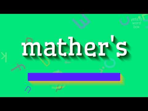 How to say "mather's"! (High Quality Voices)