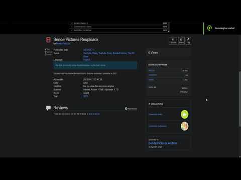 (Update) Internet Archive and Proof that Bender's Channel was Hacked