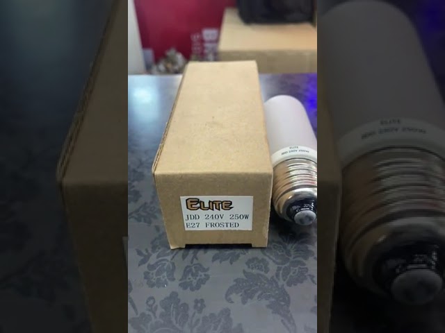 LED Lamps - Elite HALOLUX 64480 JDD 250W E27 Cream Halogen Lamp ...