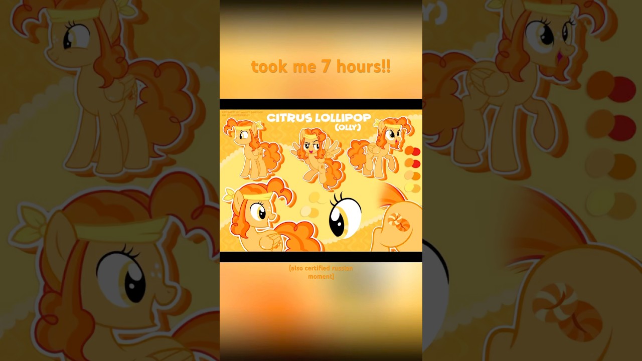 mlp oc speedpaint || Citrus Lollipop reference sheet
