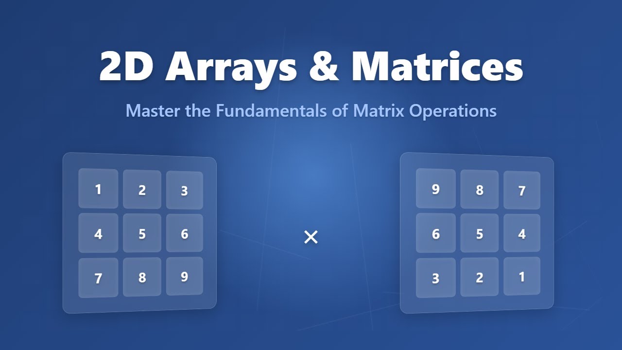 2D Arrays and Matrices Explained for Beginners!