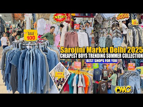 Sarojini Market Boys Summer Haul 2025 | Sarojini Nagar Market Delhi | Cheapest Shopping Market Delhi