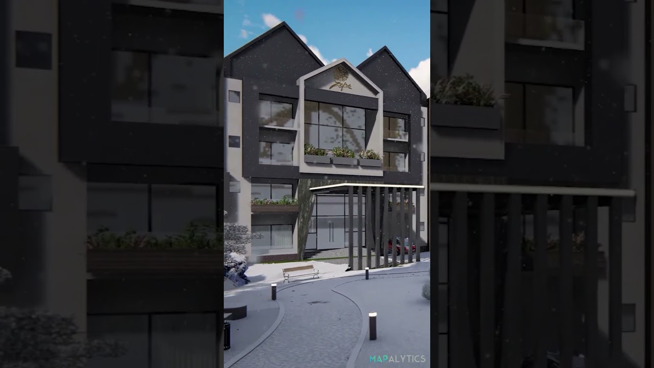 Snow Pine Muree Exterior / 3DAnimation / VR #residentialdesign #exteriorrender #3dvisualization