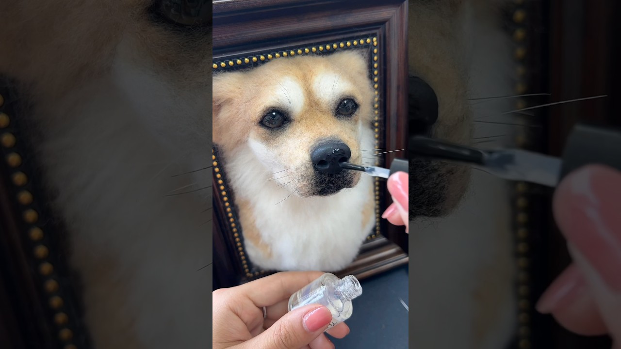 All of them are sculptured using wool, not taxidermy❤️ #pets #art