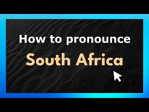 How to Pronounce South Africa (Rwanda/Rwandan Pronunciation)