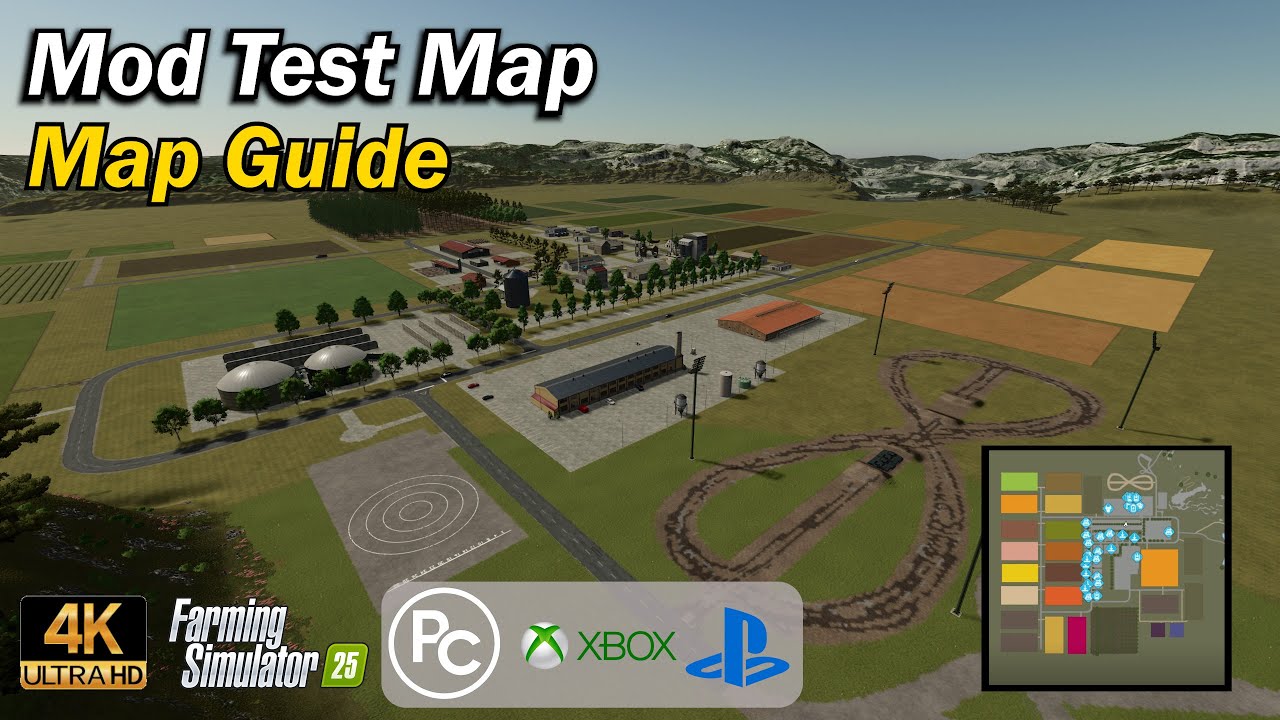 Mod Test Map | Map Guide | Farming Simulator 25