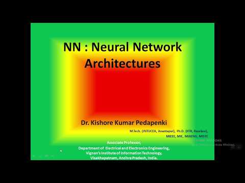 Neural Networks - Architectures