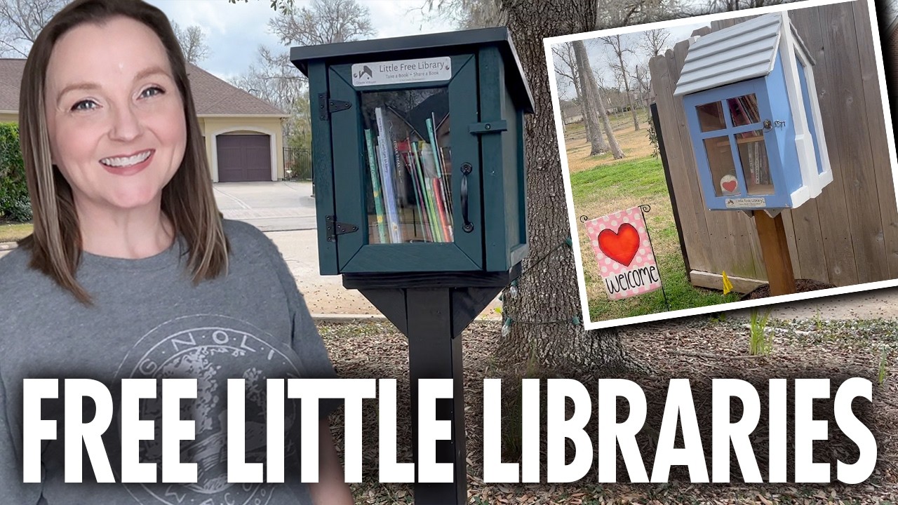 I Visited 5 Little Free Libraries in My Neighborhood 📚 | Bookish Vlog | Little Free Library Vlog