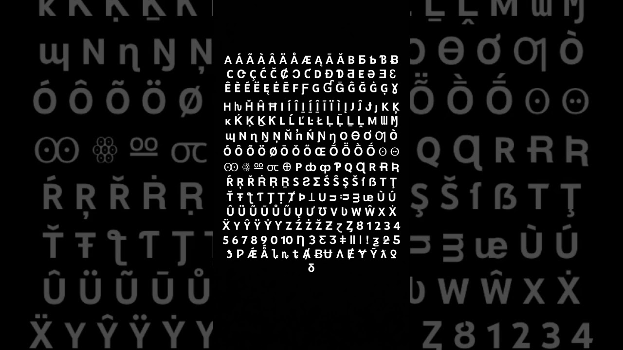 letters of the latin alphabet